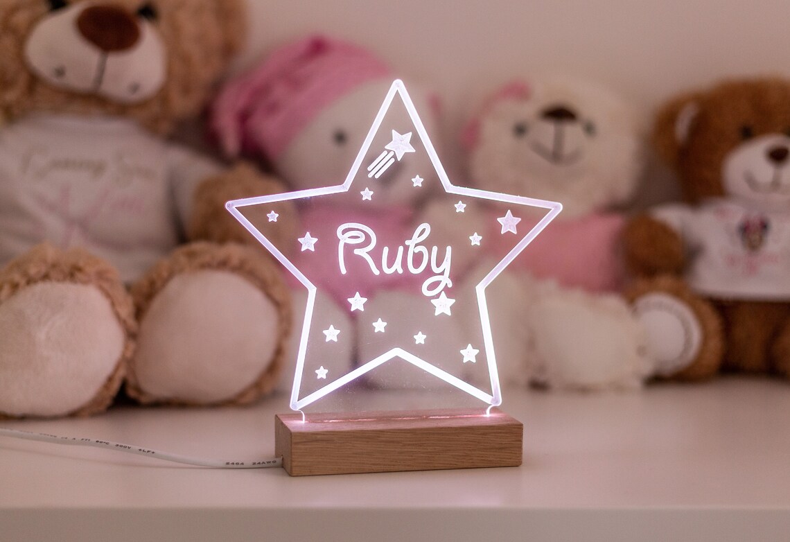 🍼 Lampa 3d personalizata cu nume bebe - Noblivio.ro